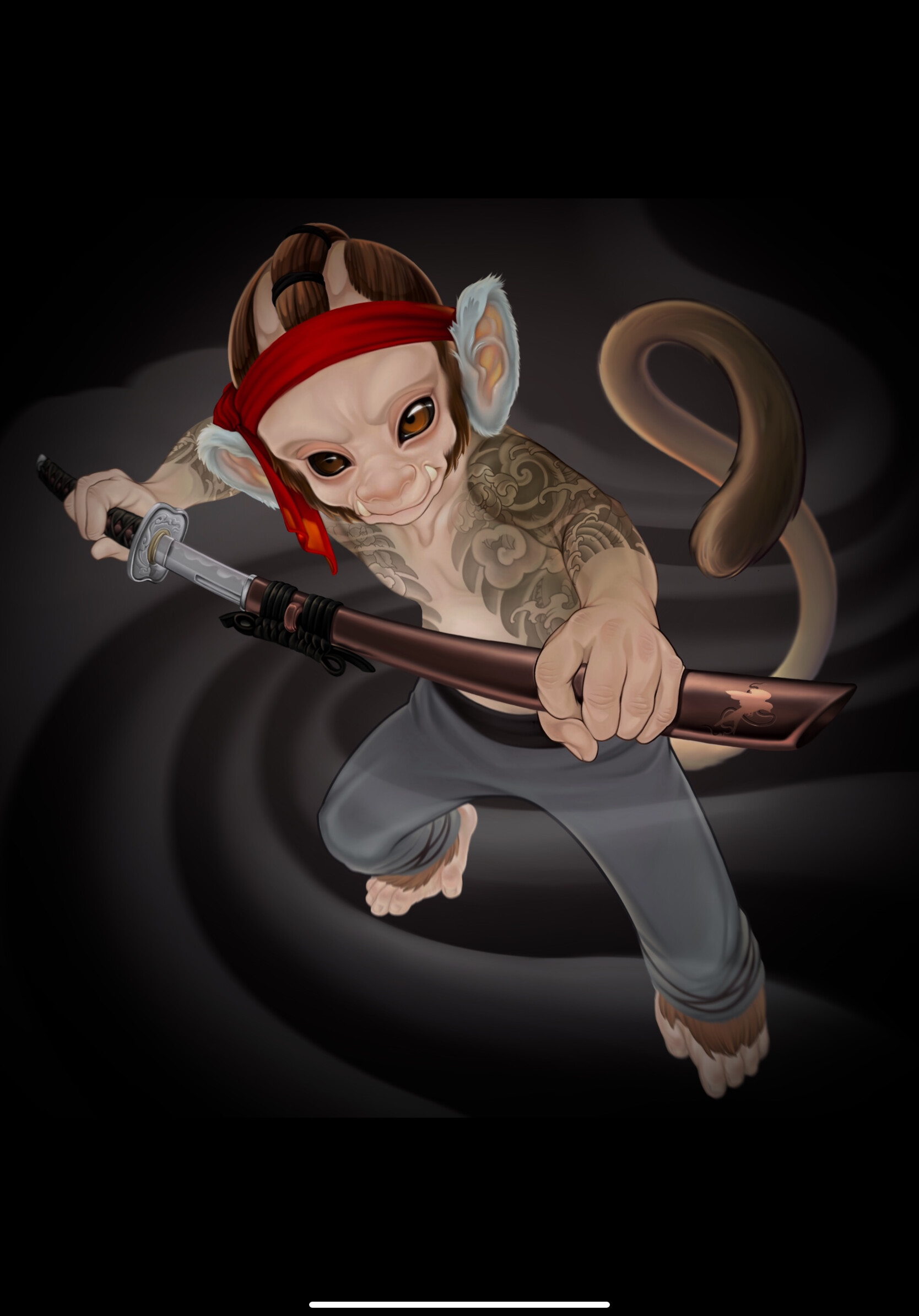 ArtStation - Ninja monkey