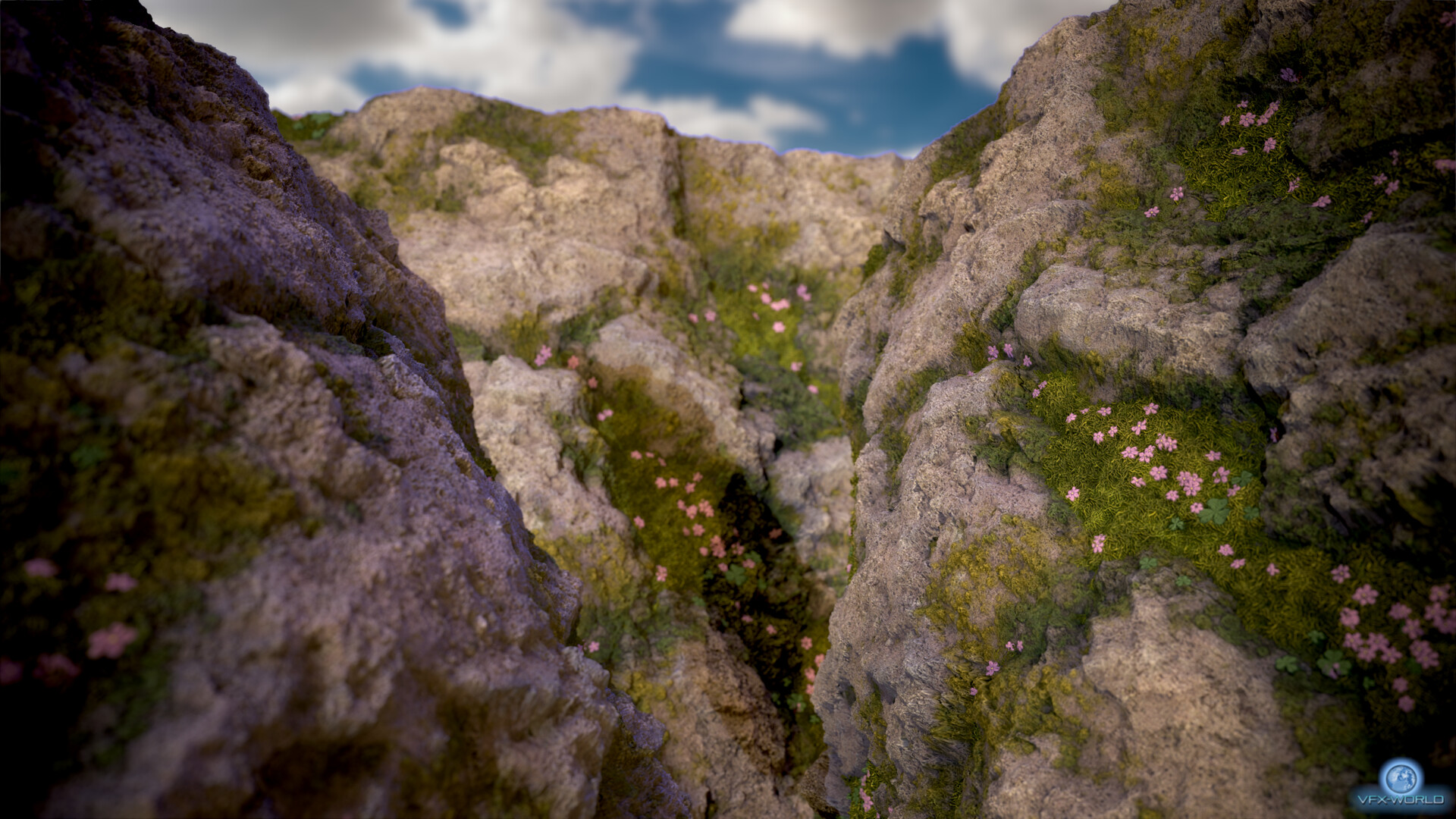 Daniel Badtke - Overgrown Cliffs PBR Material made with Substance ...