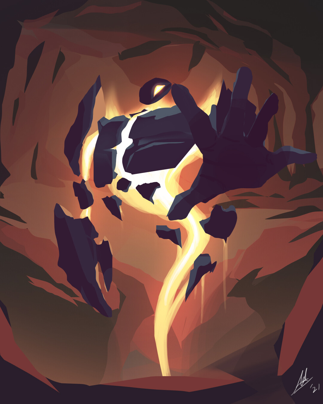ArtStation - June CDC 2021 - Lava Elemental