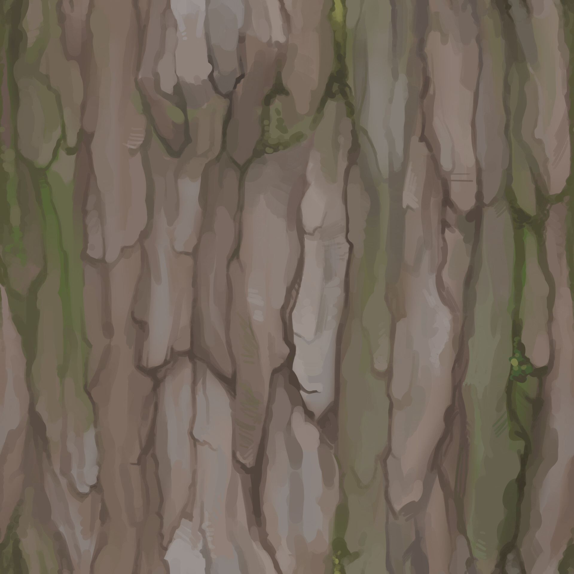 ArtStation - Bark texture practice