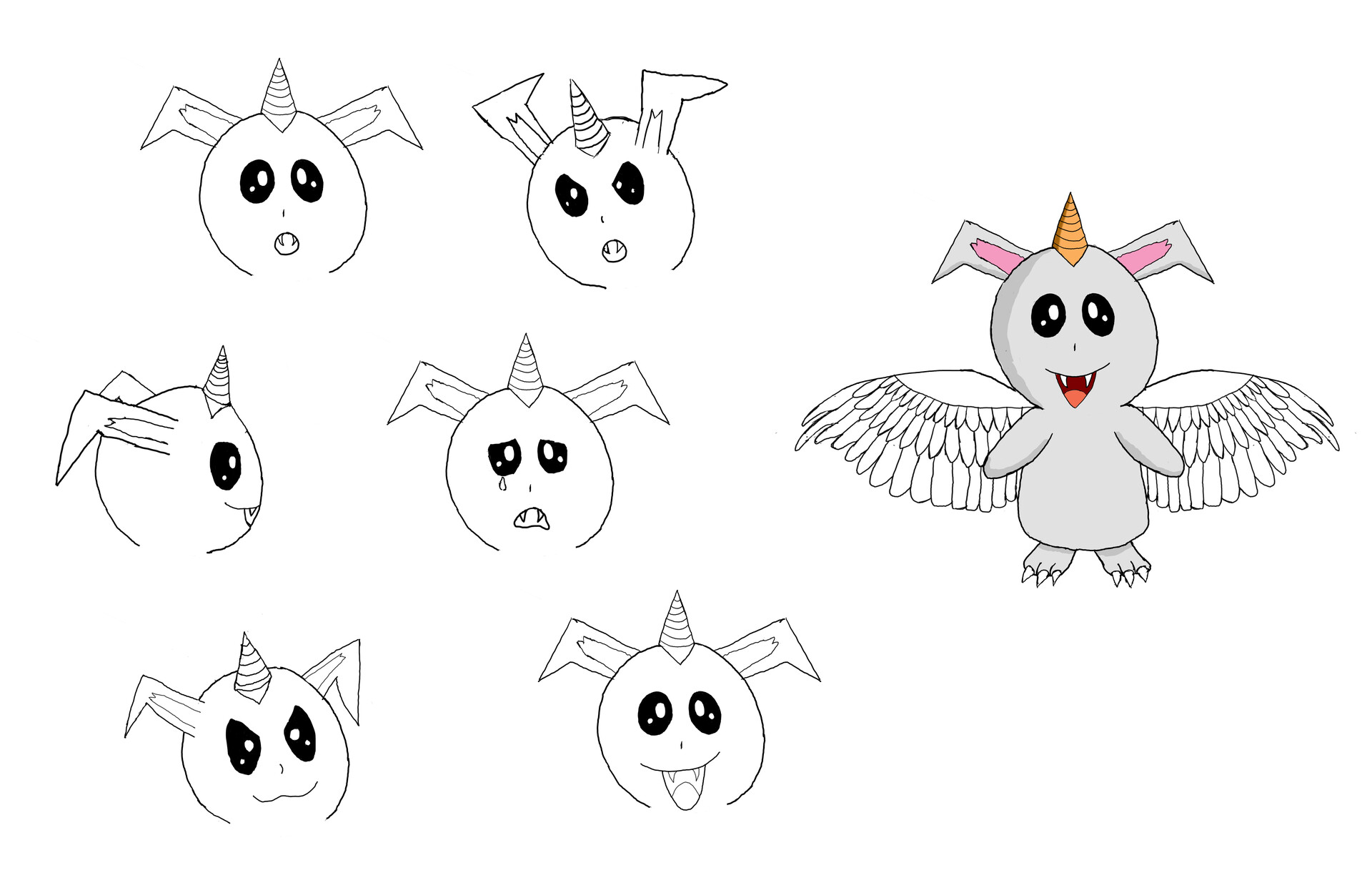 ArtStation - Anime Creature Expression Sheet