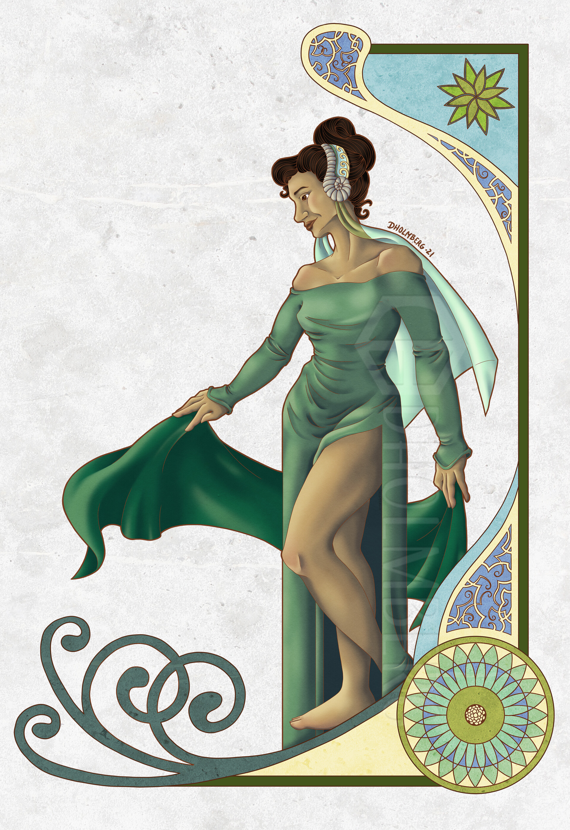 Dee Holmberg - Lady Grace // Art Nouveau inspired