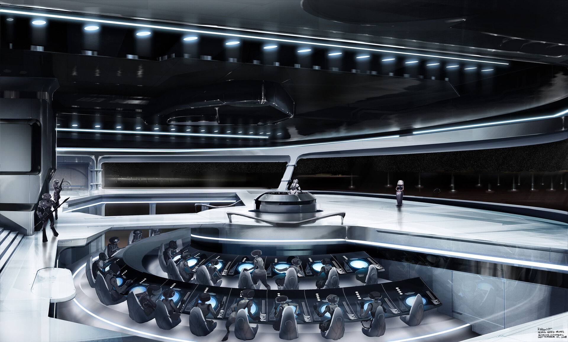 ArtStation - Mars Underground Command Center