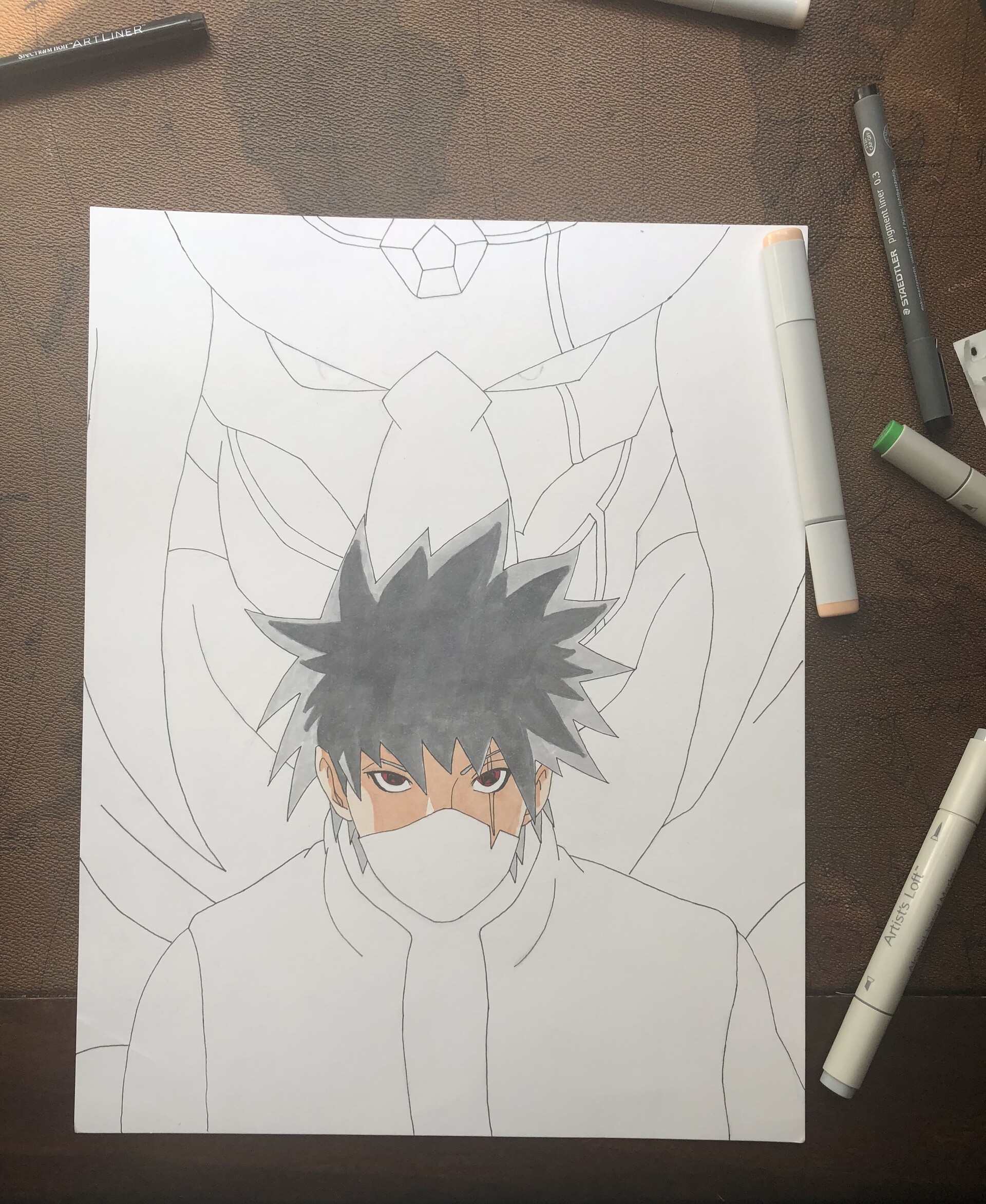 kakashi susanoo drawing