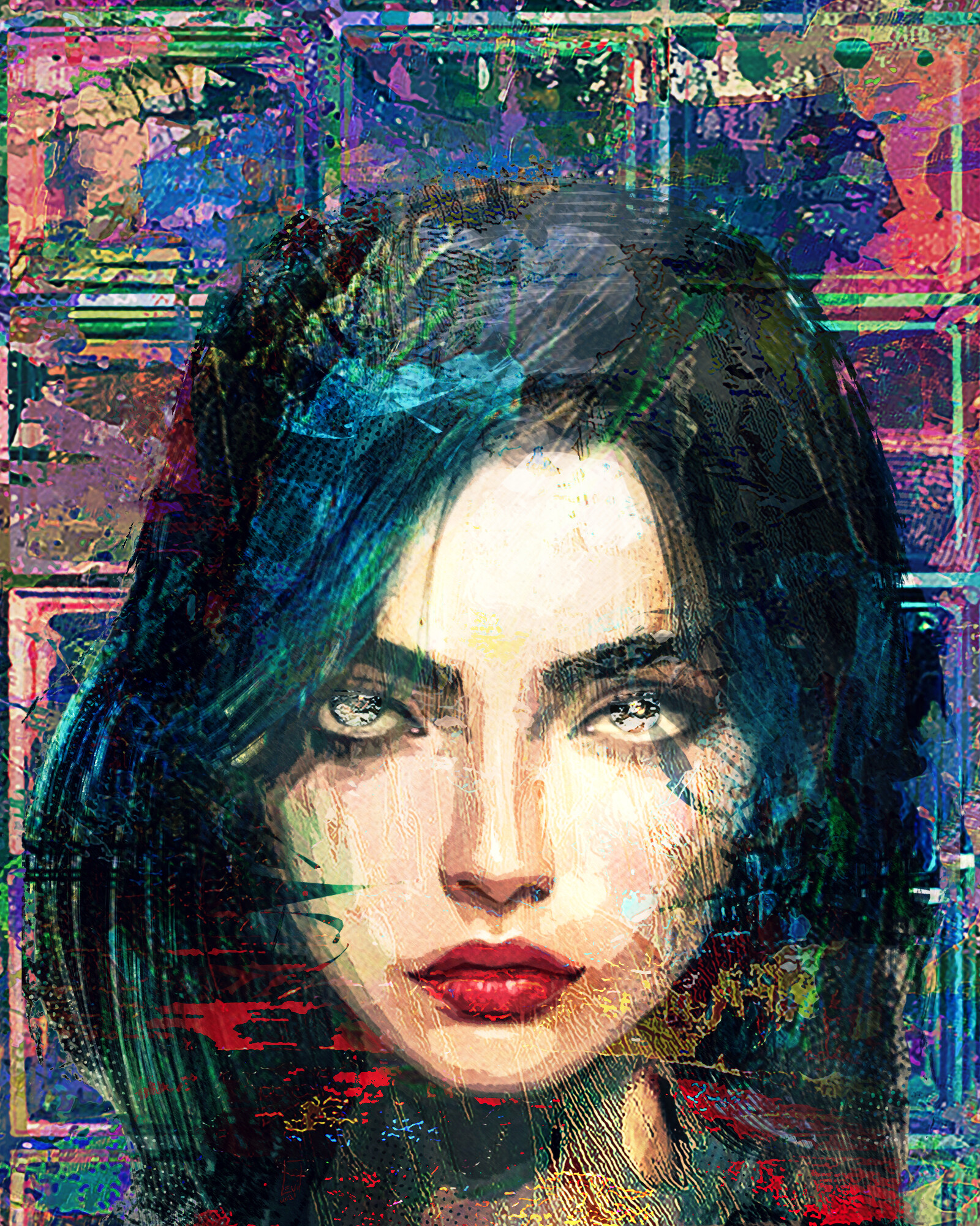 ArtStation - Texture study portrait