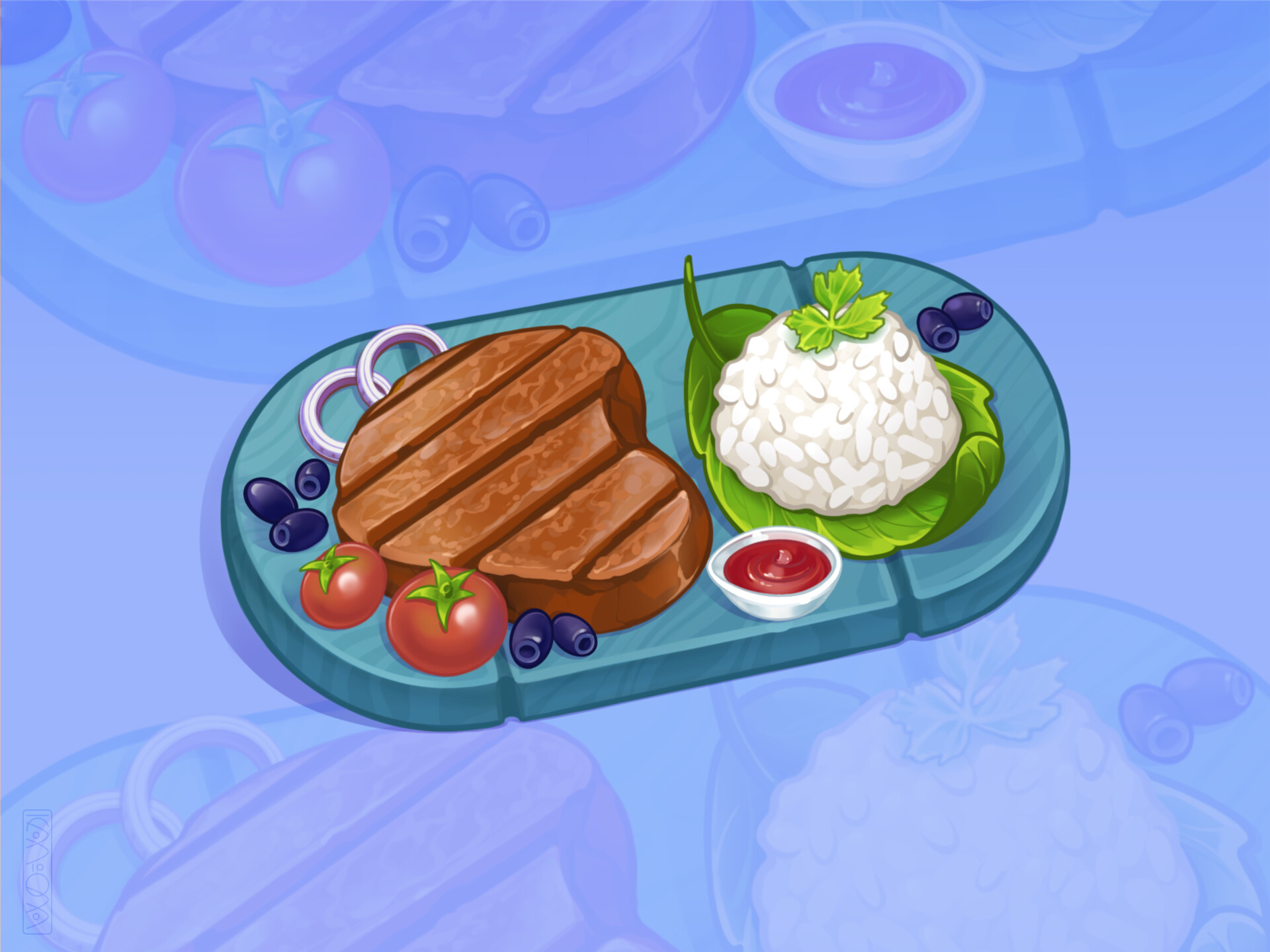 ArtStation - Test work for "Cooking Craze" (Matryoshka Games)