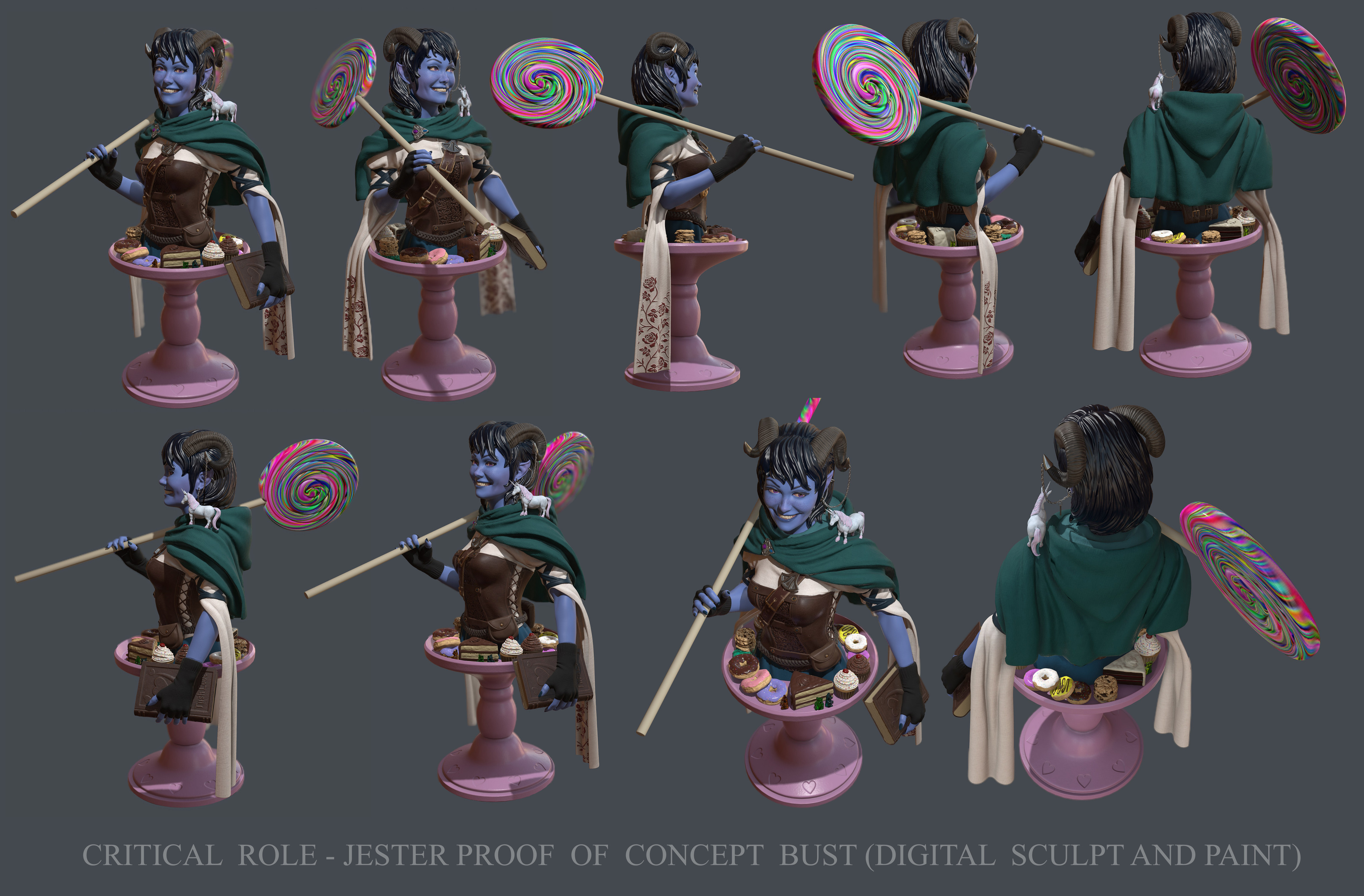 Jason Smith - Jester Bust from Critical Role