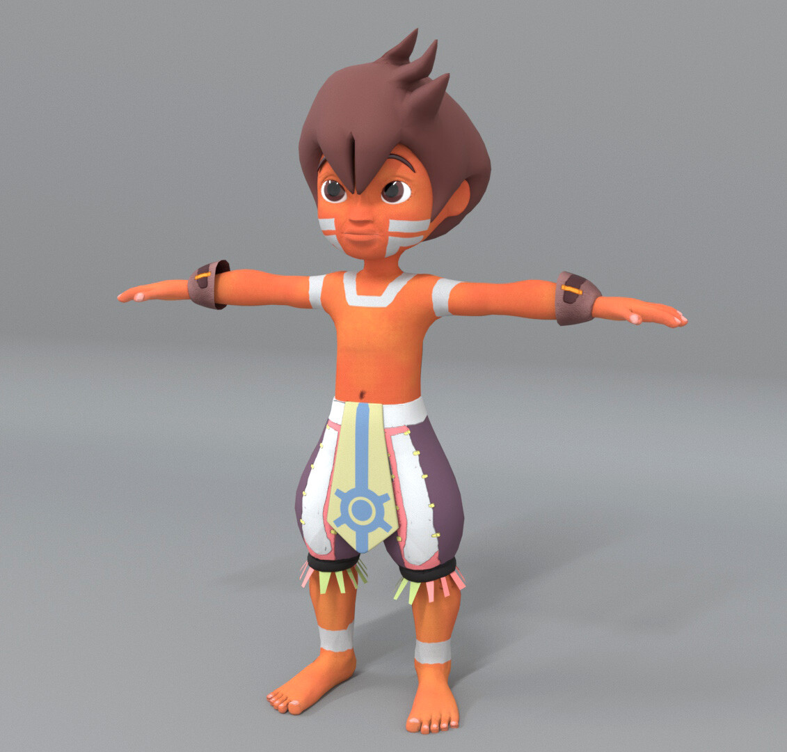 ArtStation - Tribe boy Model