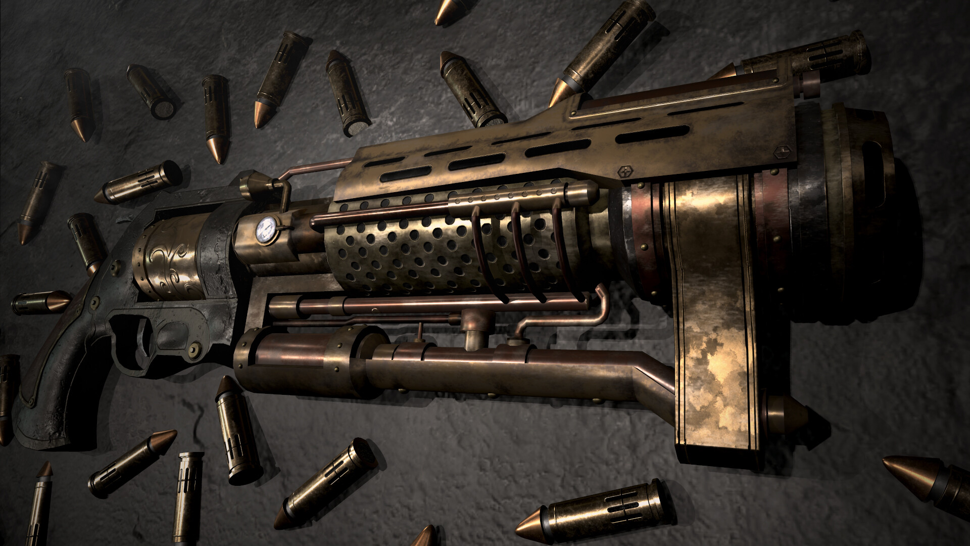 ArtStation - Steampunk Gun