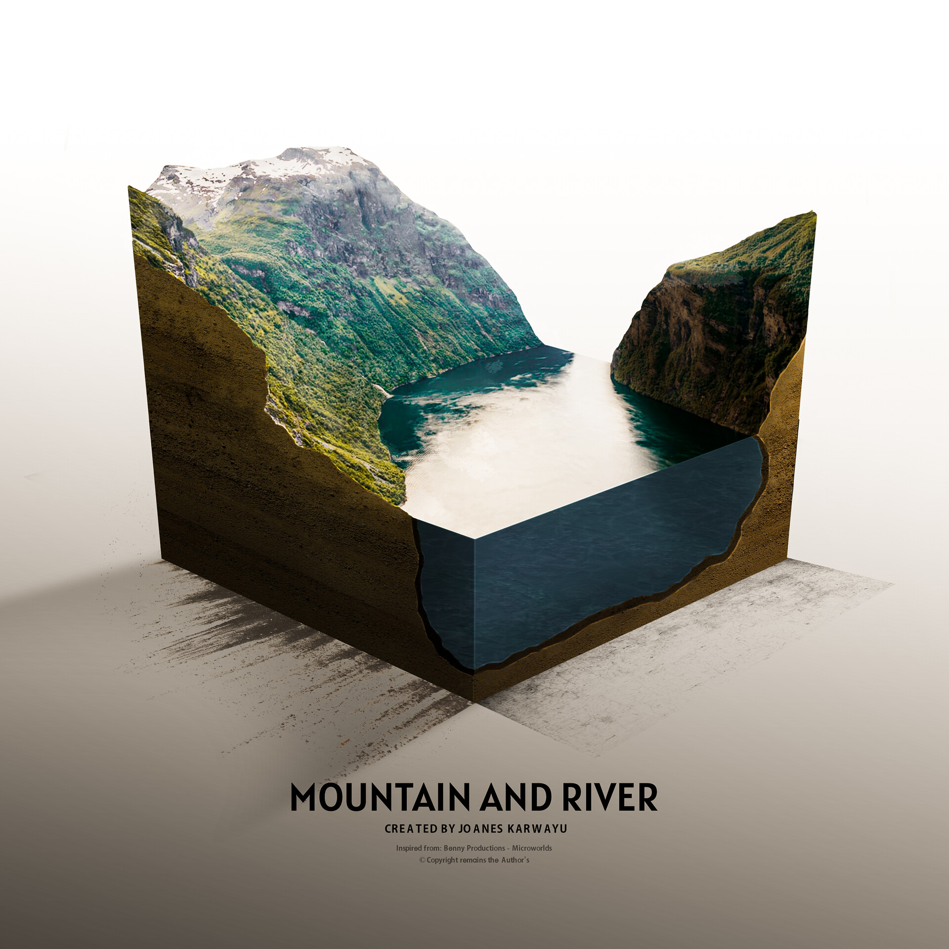 ArtStation - Microworld 01 "Mountain and River"