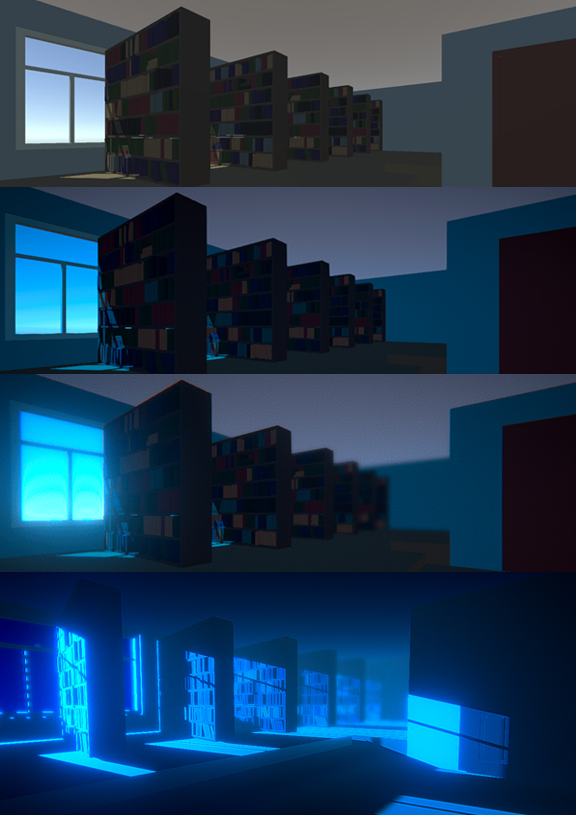 ArtStation - Library in the Moonlight