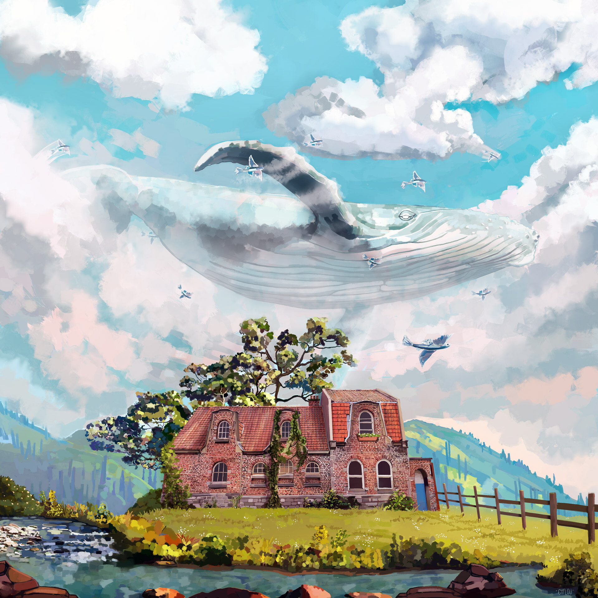ArtStation - The house and the whale