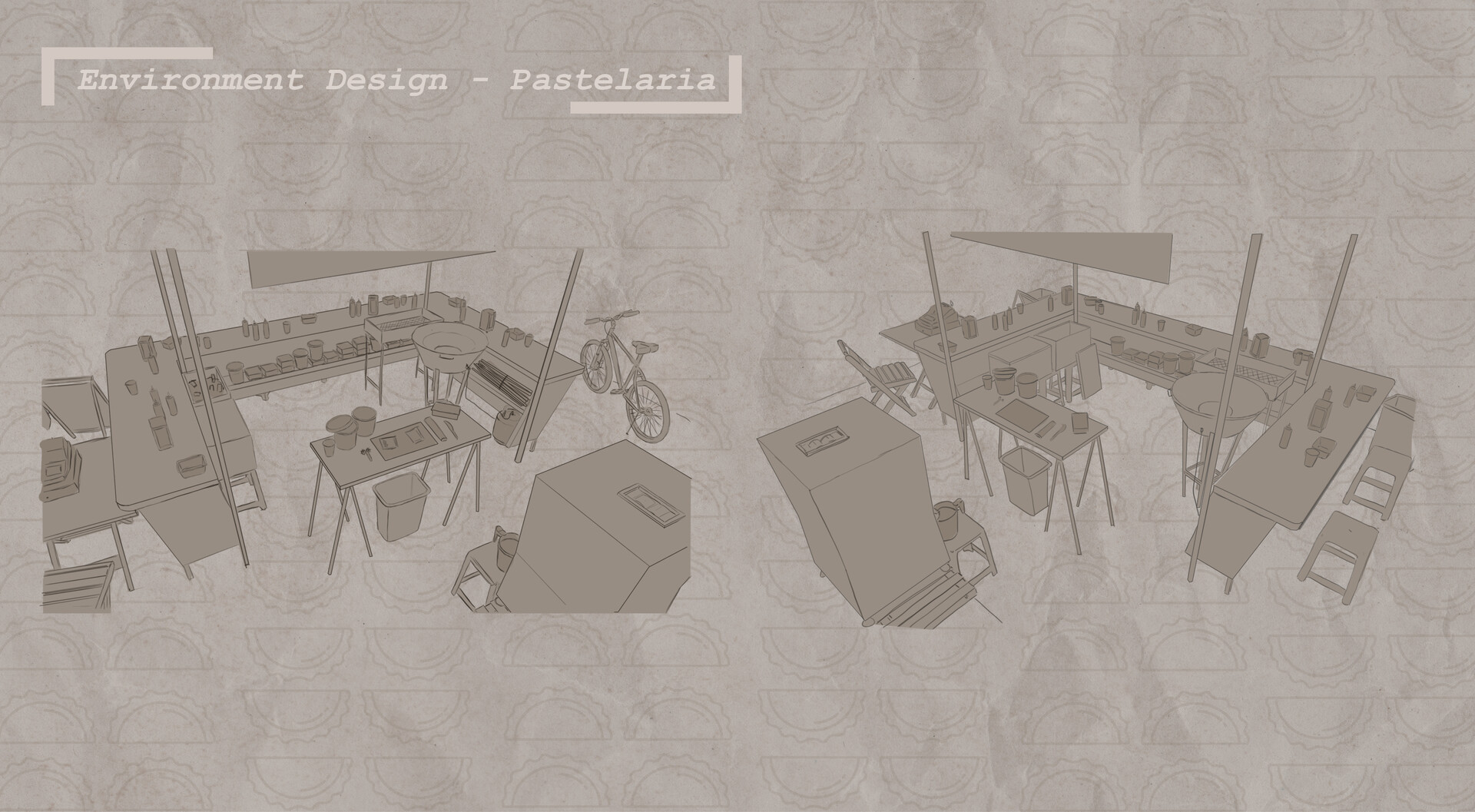 Gabi L Tores - Environment Design - Pastelaria