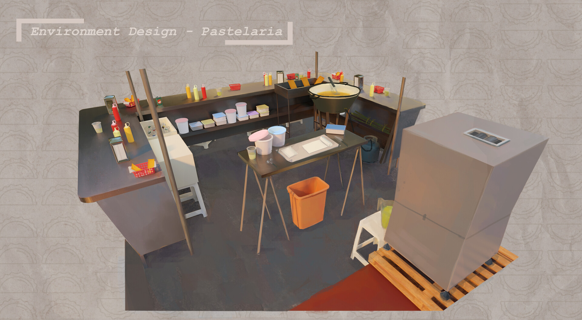 Gabi L Tores - Environment Design - Pastelaria