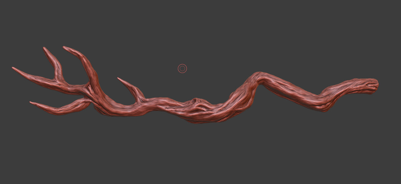 ArtStation - Wood Branch Sculpt