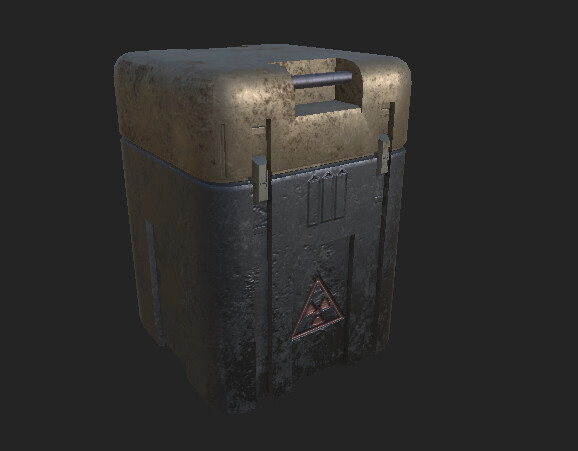 ArtStation - Sci-fi Radioactive Waste Box