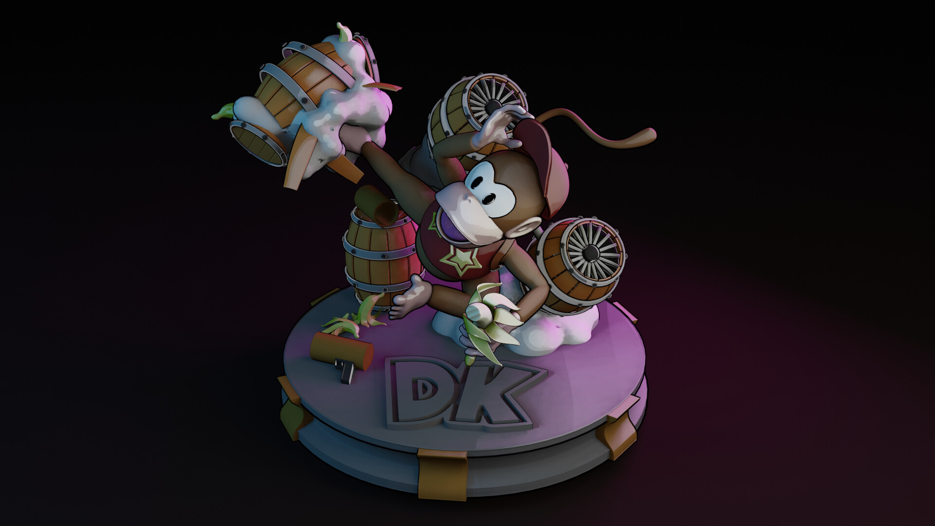 ArtStation - Diddy Kong - 3D Modeling