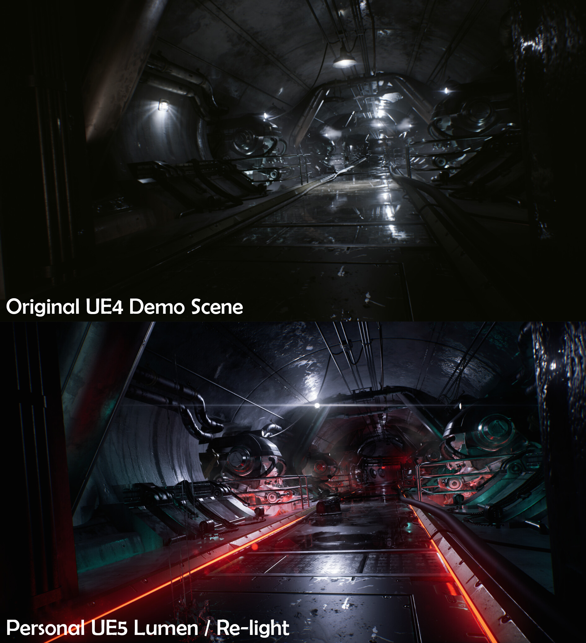 Andy Radulescu - Infiltrator Demo - UE5 "Lumen" Re-Light (Lighting ...