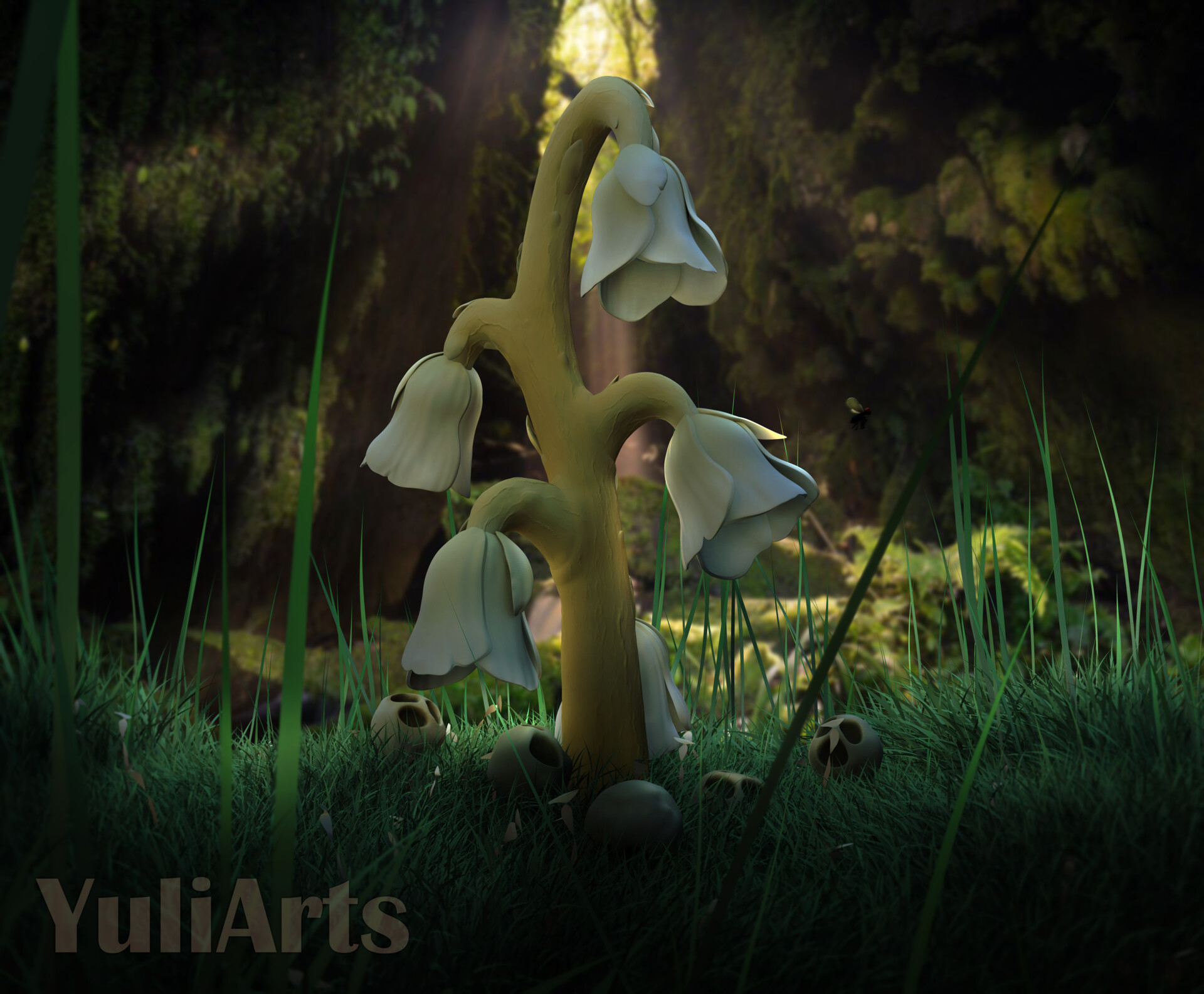 ArtStation - Golden plant