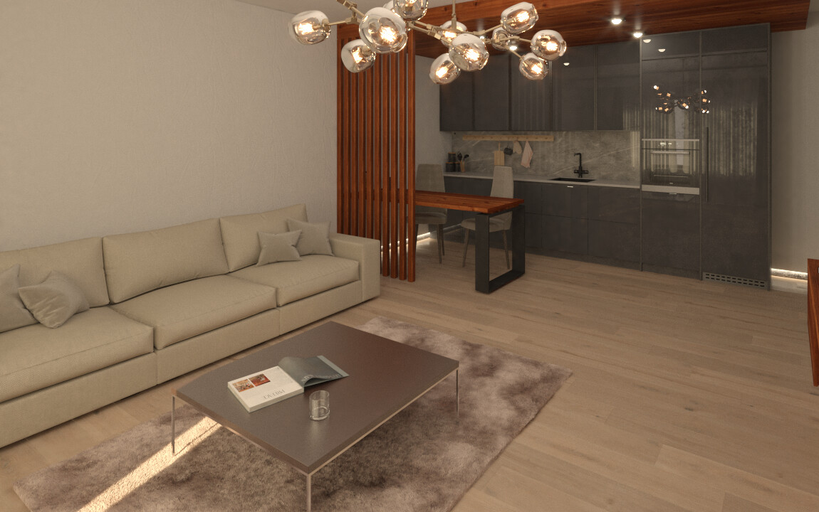 ArtStation - Modern room (3ds max\V-ray)