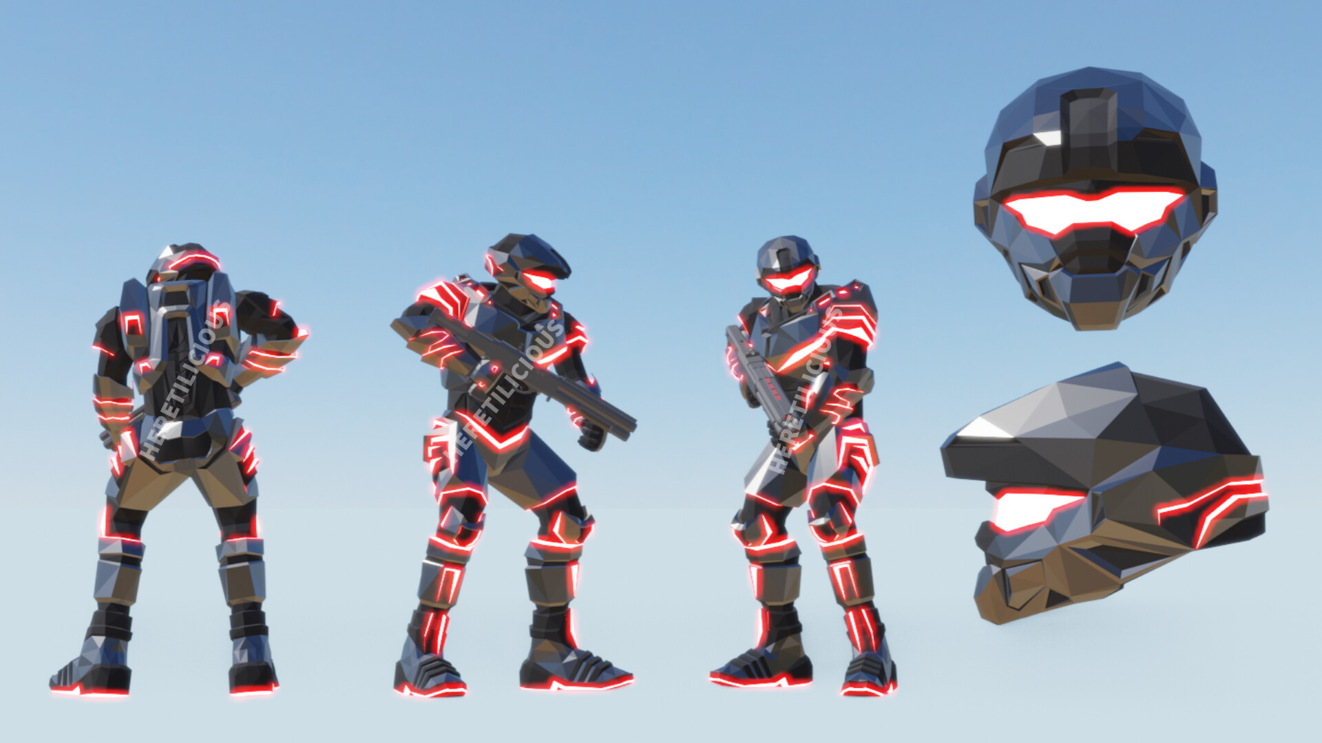 ArtStation - Code: RED Player Model (Redesign)