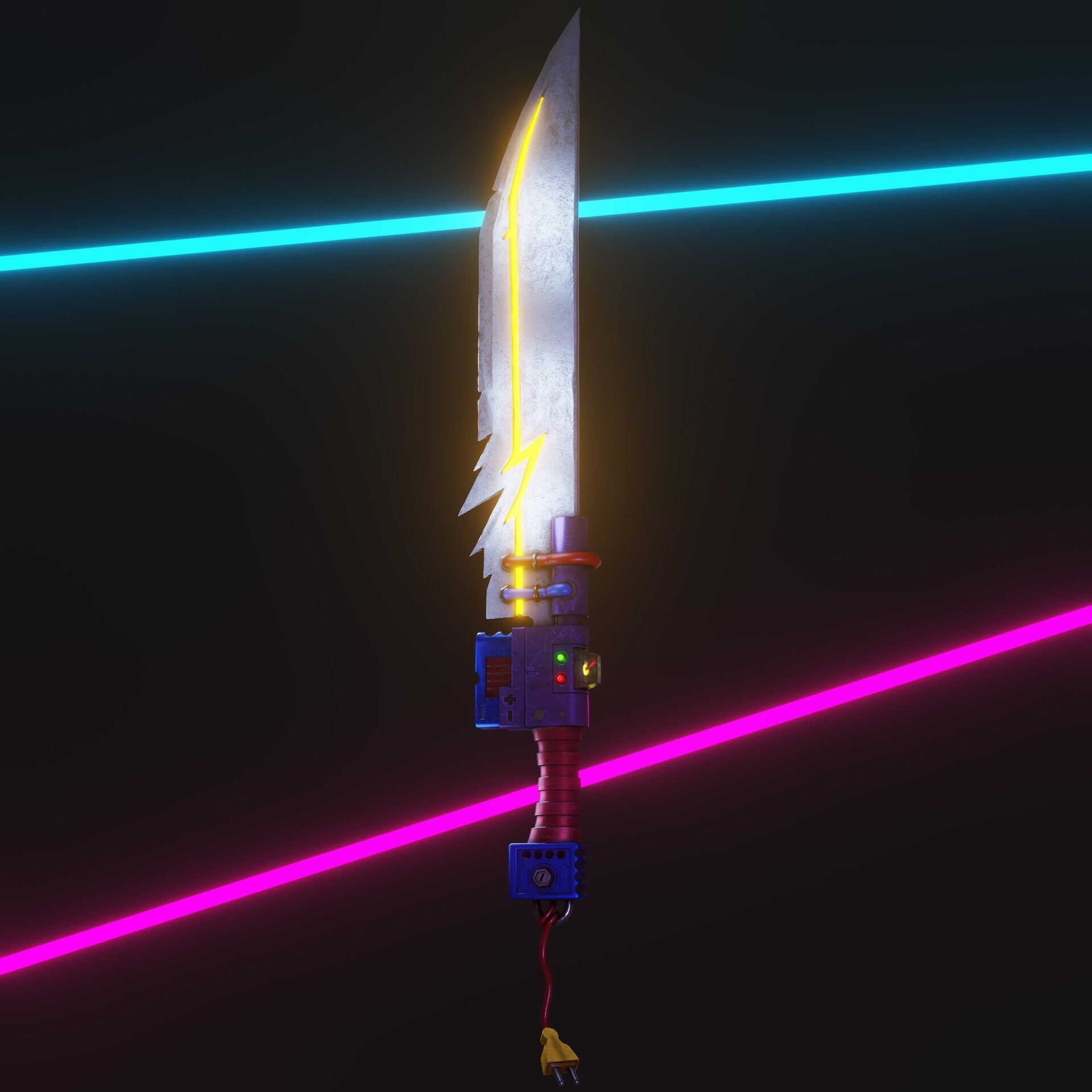 ArtStation - Retro Sci-fi Sword