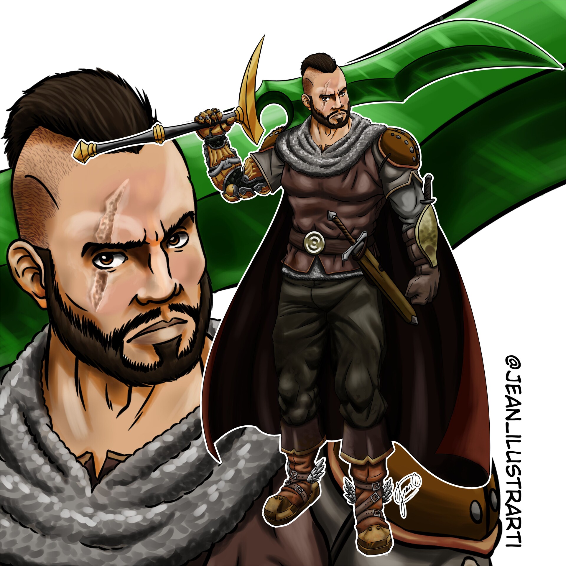 ArtStation - Reiko, The Human Warrior.