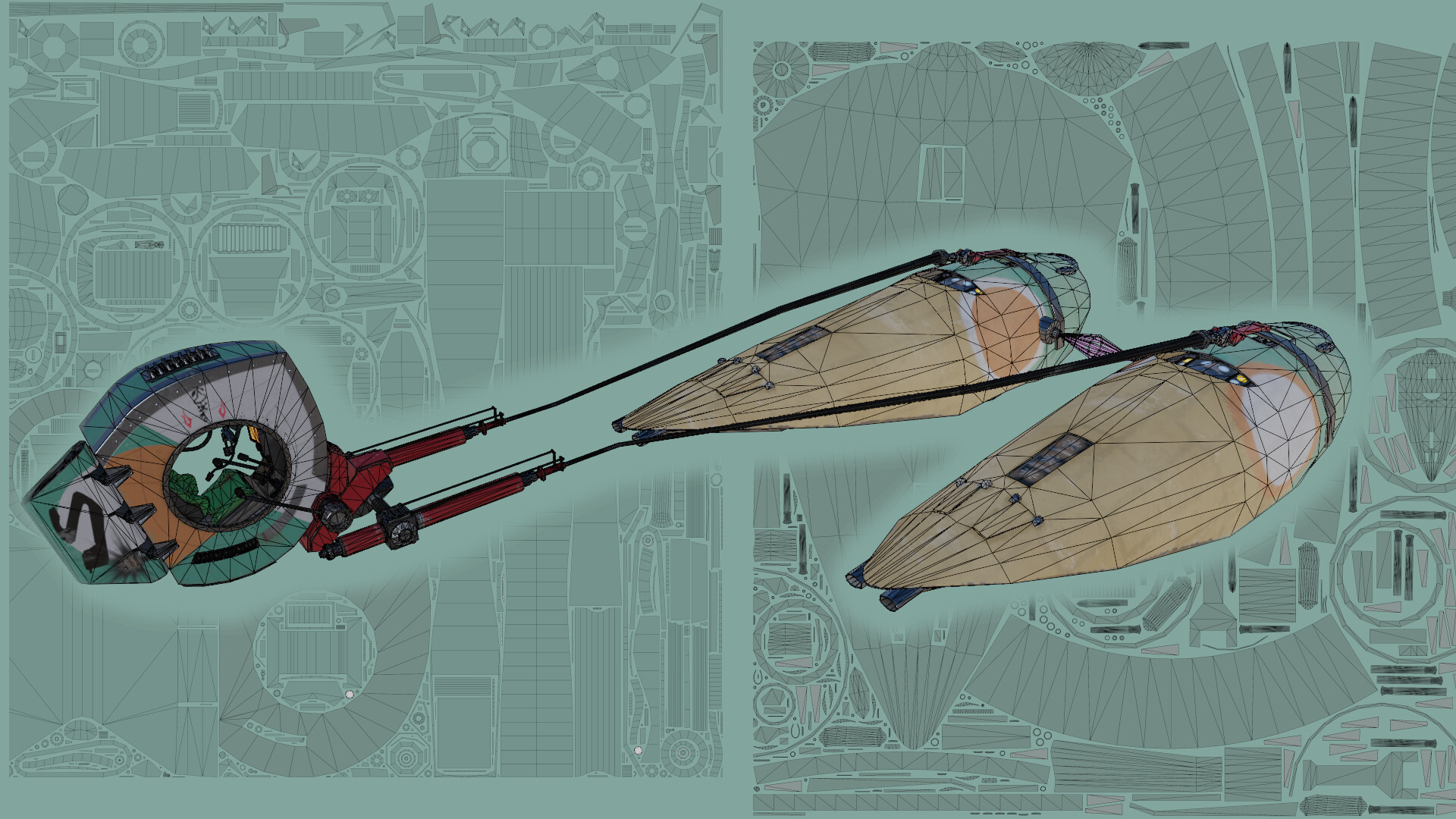 Rafael Fernández Calvo - Teemto Pagalies' Podracer fan art star war