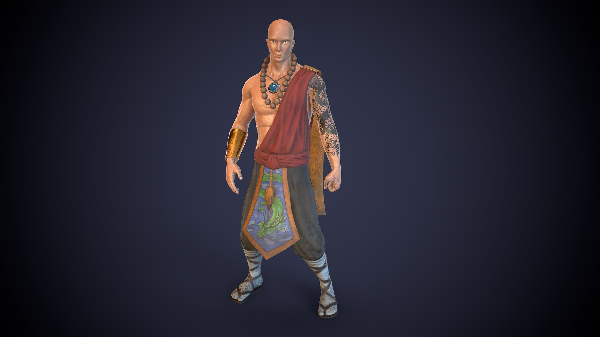 ArtStation - Evil monk character