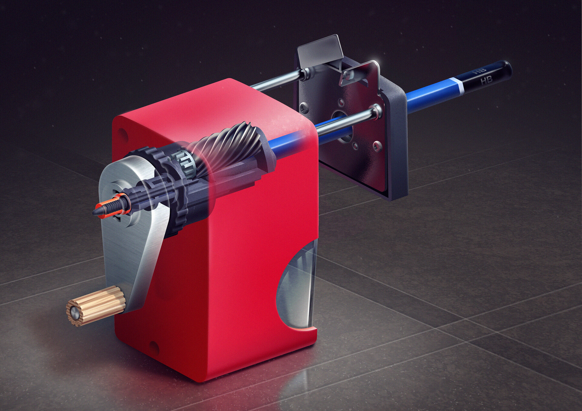 ArtStation - Pencil sharpener "LYRA"