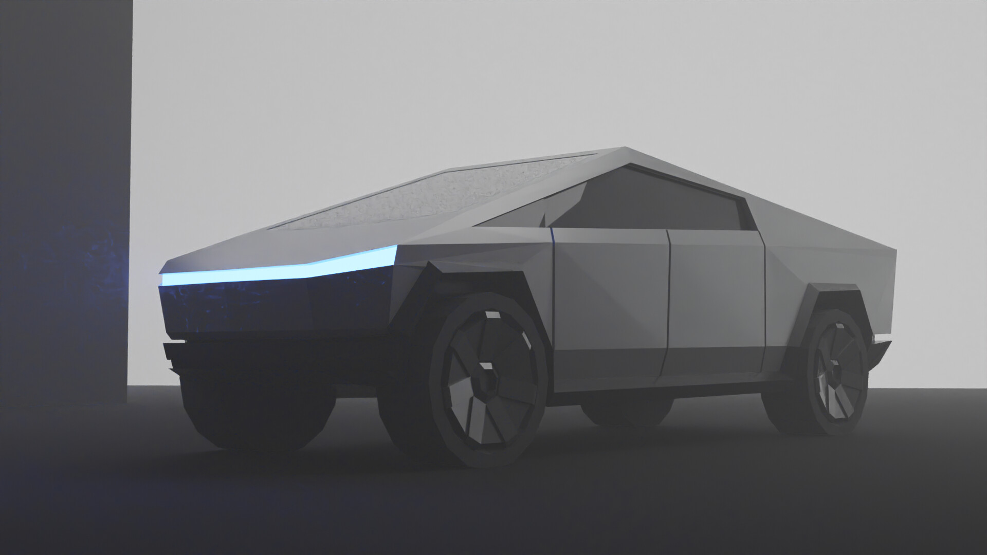 ArtStation - Tesla Cyberpunk Low Poly