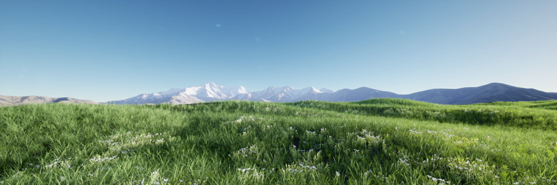 ArtStation - Snow mountain grassland