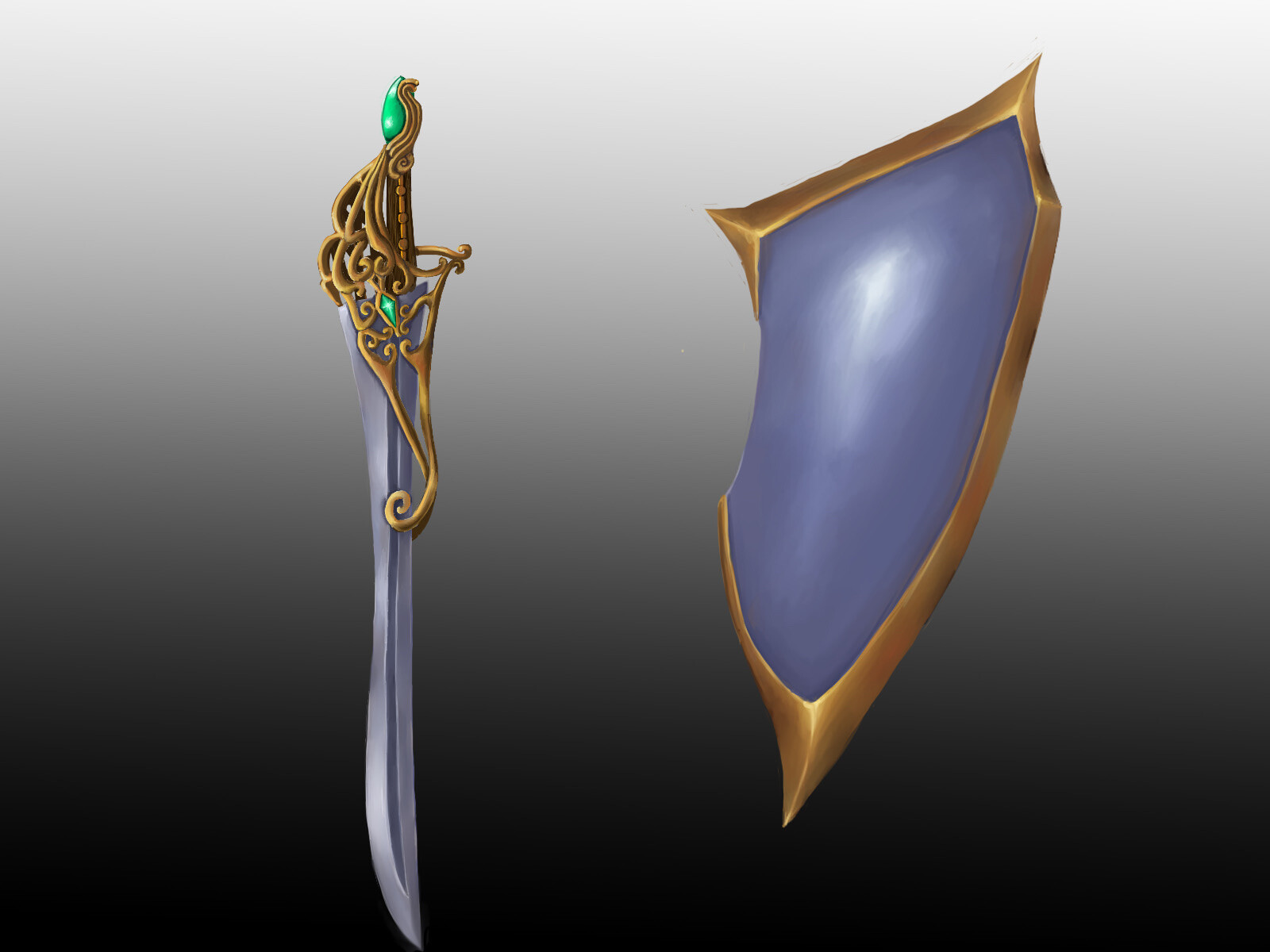 ArtStation - Sword and Shield