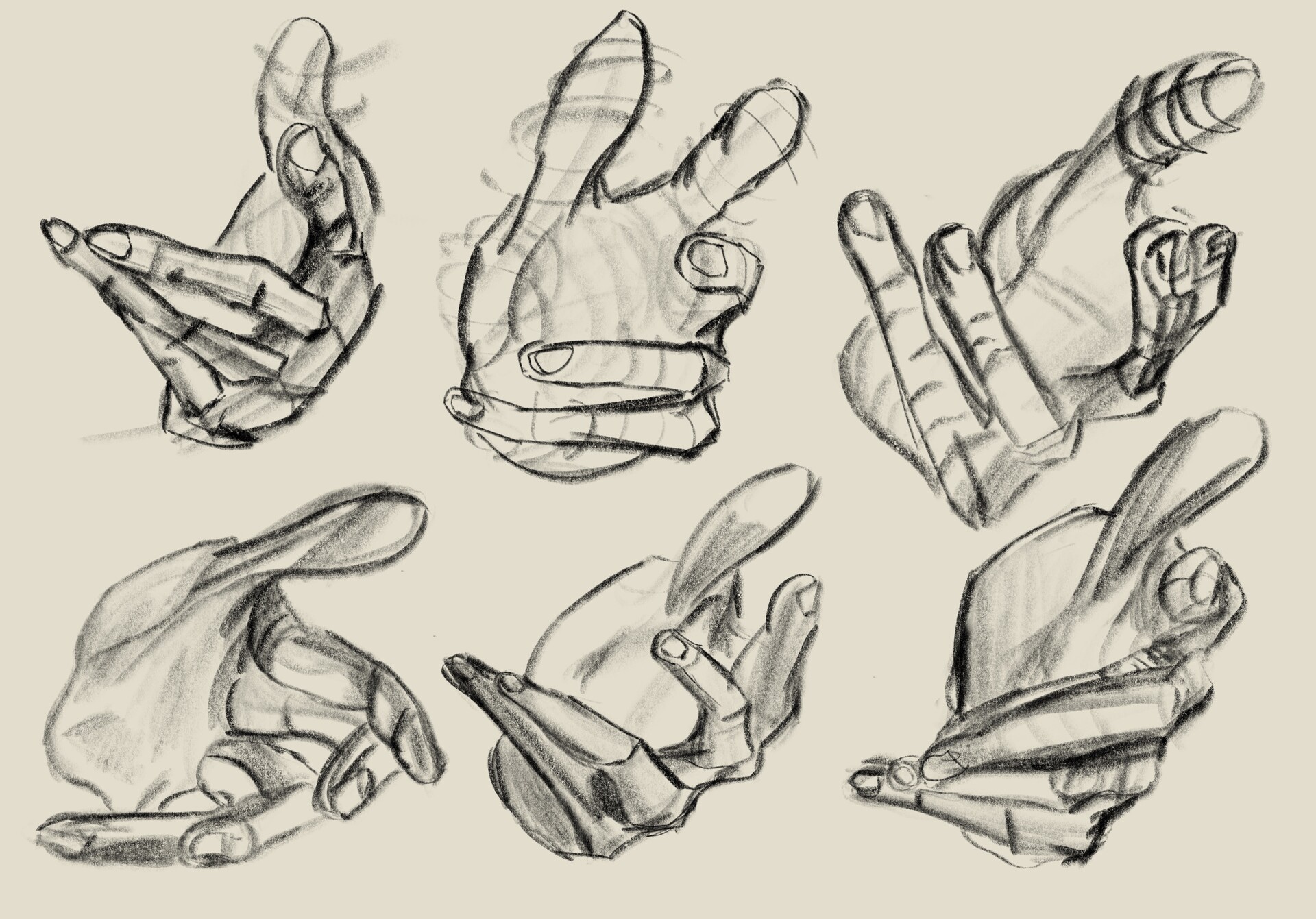 ArtStation - a_few_hand_studies