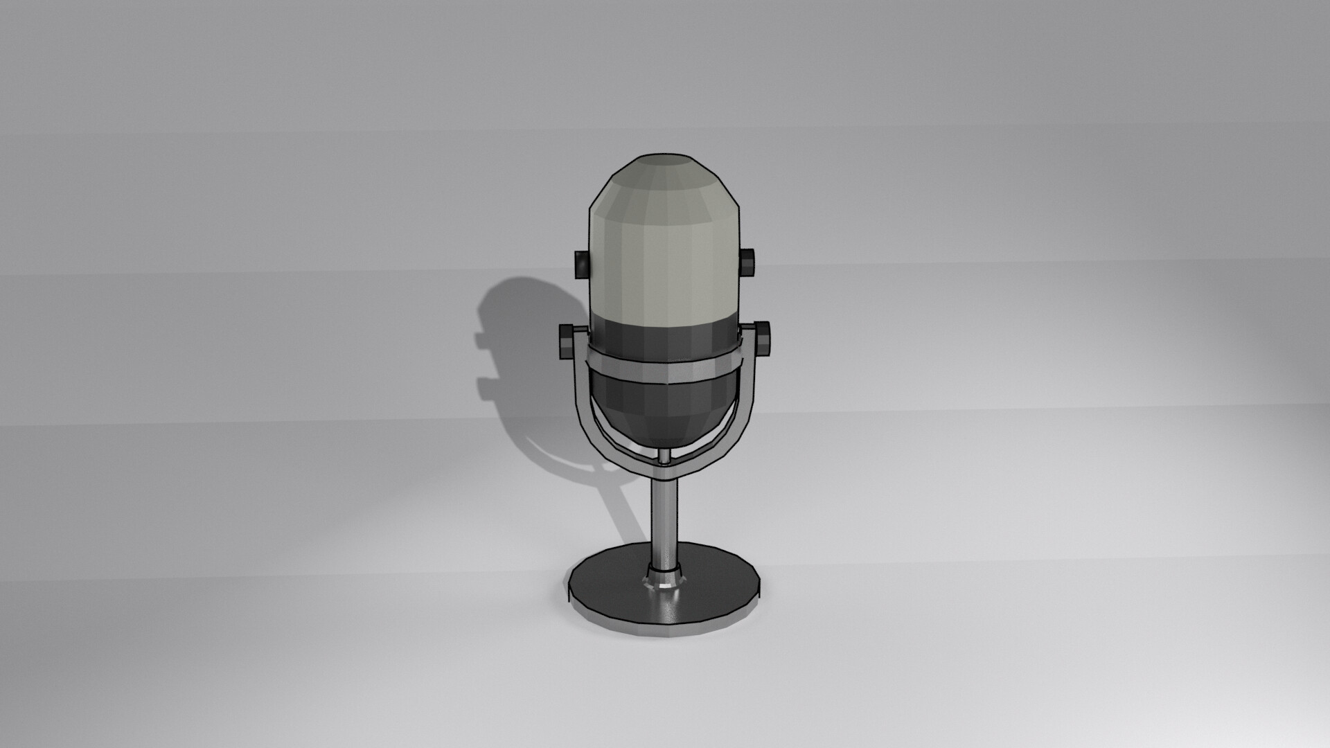 ArtStation - low poly microphone
