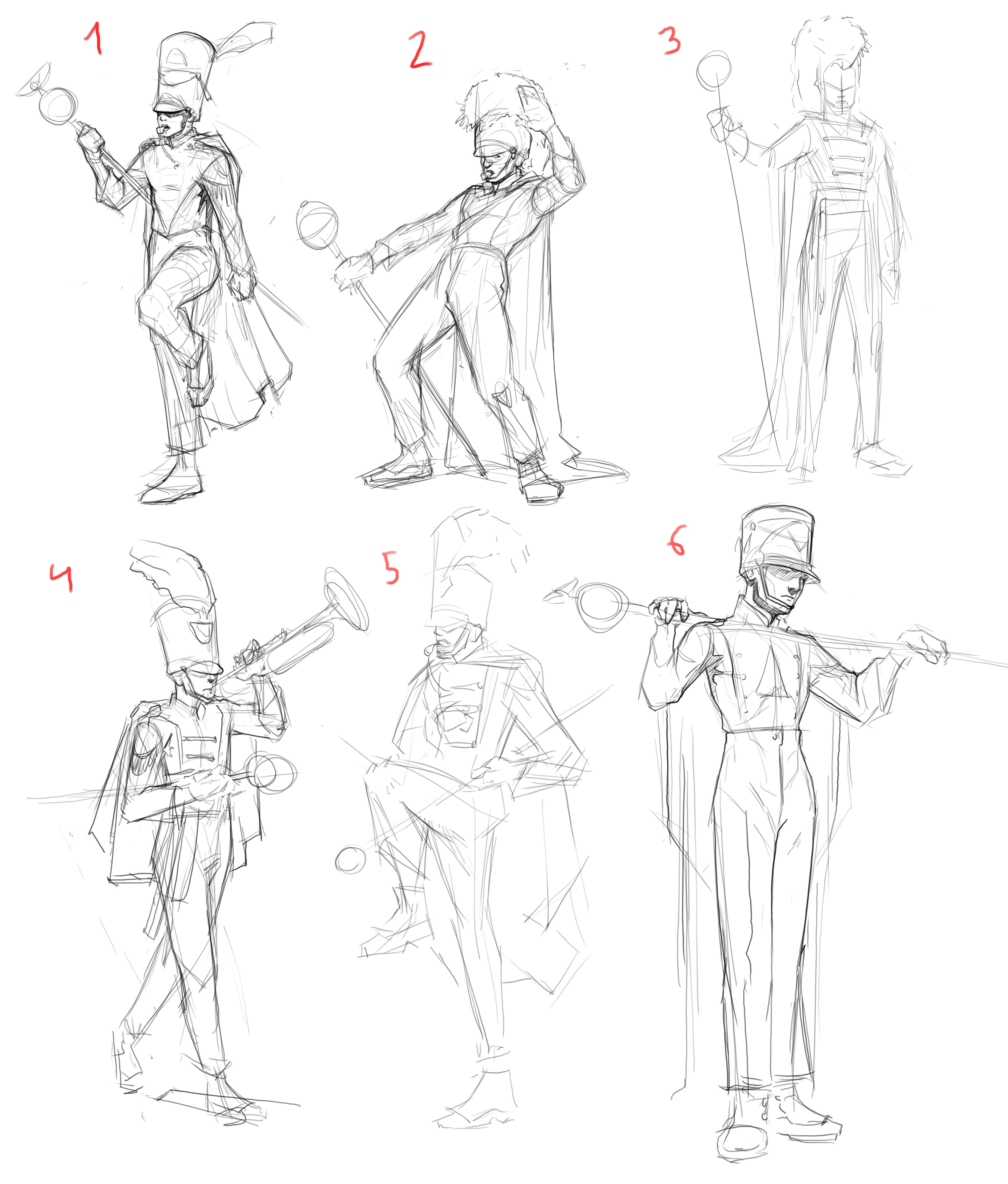 Marching Band Drawing