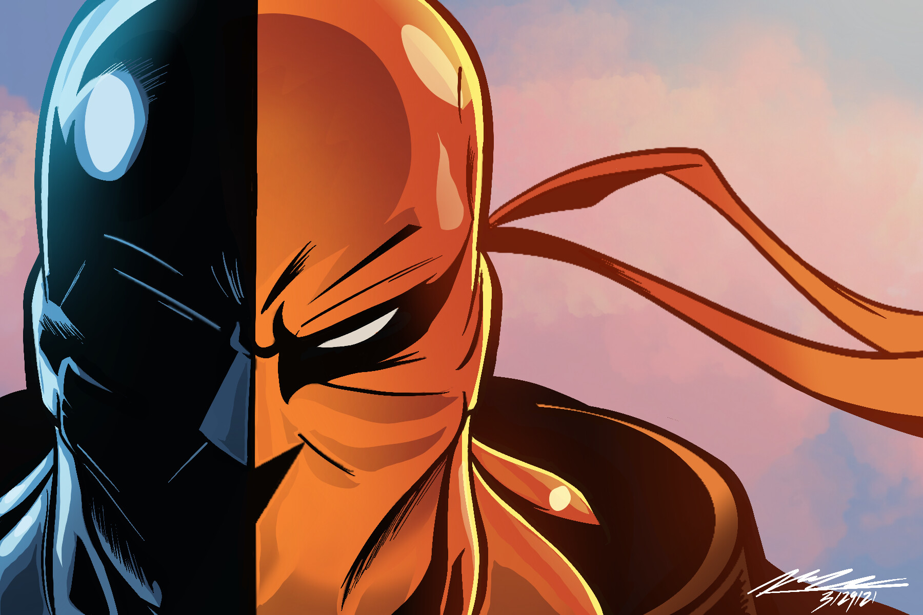 ArtStation - Deathstroke Zero Comic Illustration