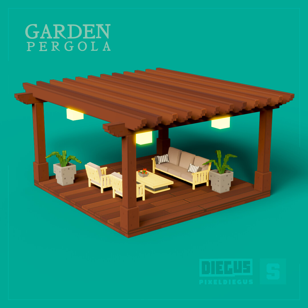 ArtStation - Elegant pergola.