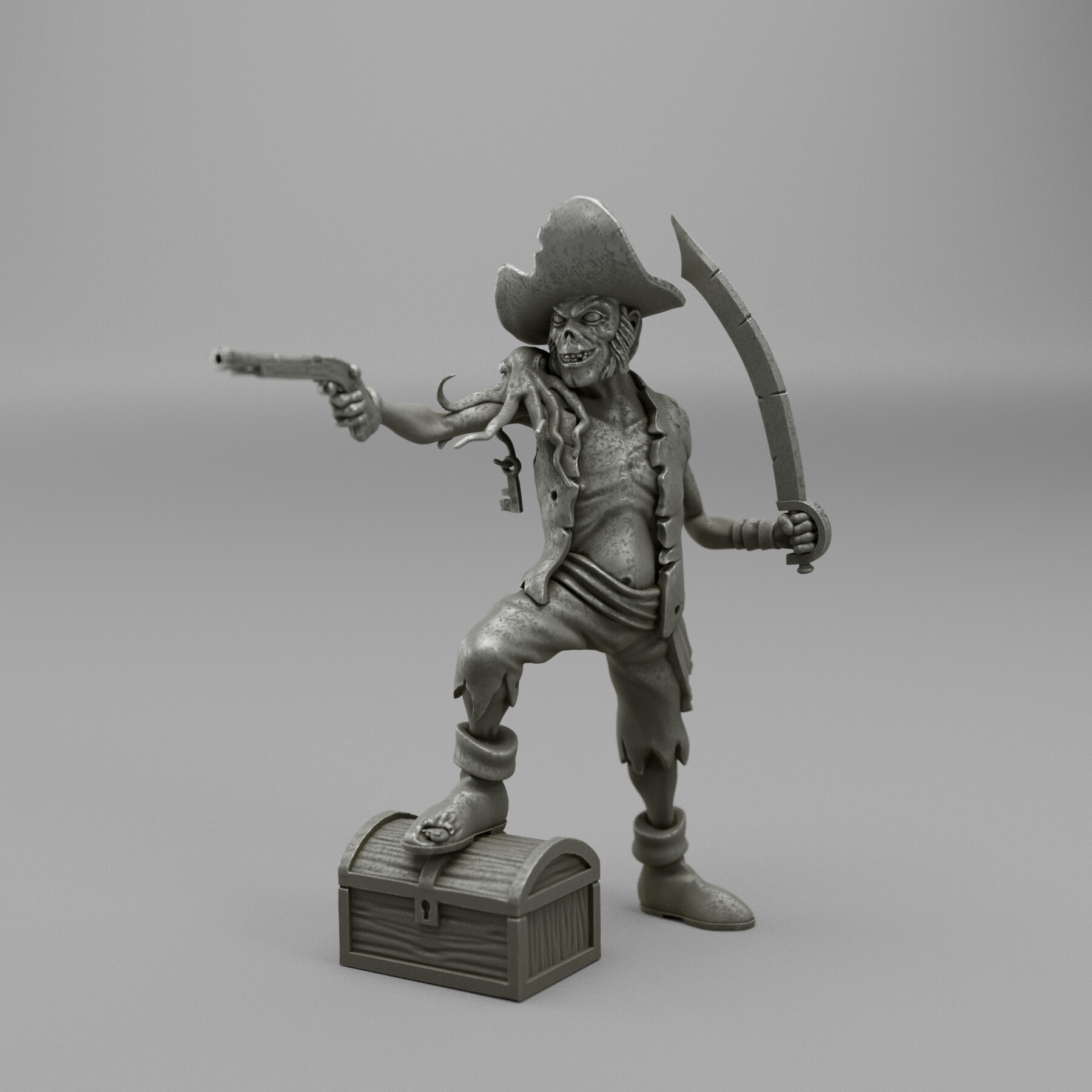 ArtStation - Zombie Pirate Captain