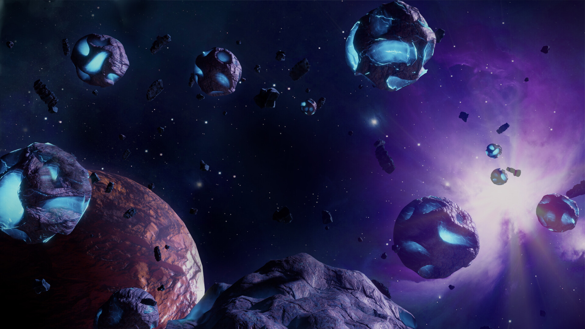 ArtStation - Simple Space Scene