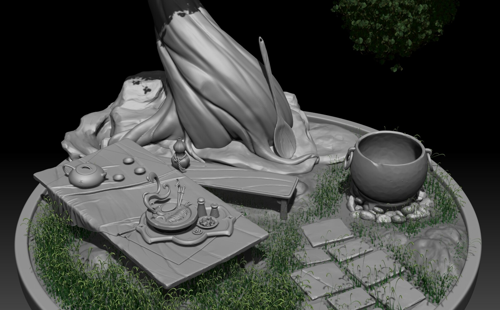 Johannes Diekmann - Cooking Camp Diorama