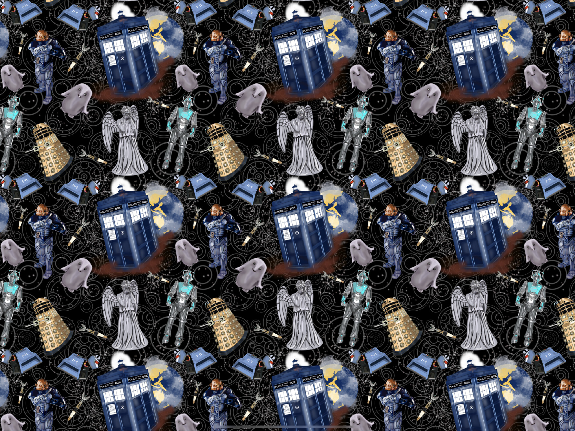 ArtStation - Dr Who seamless design
