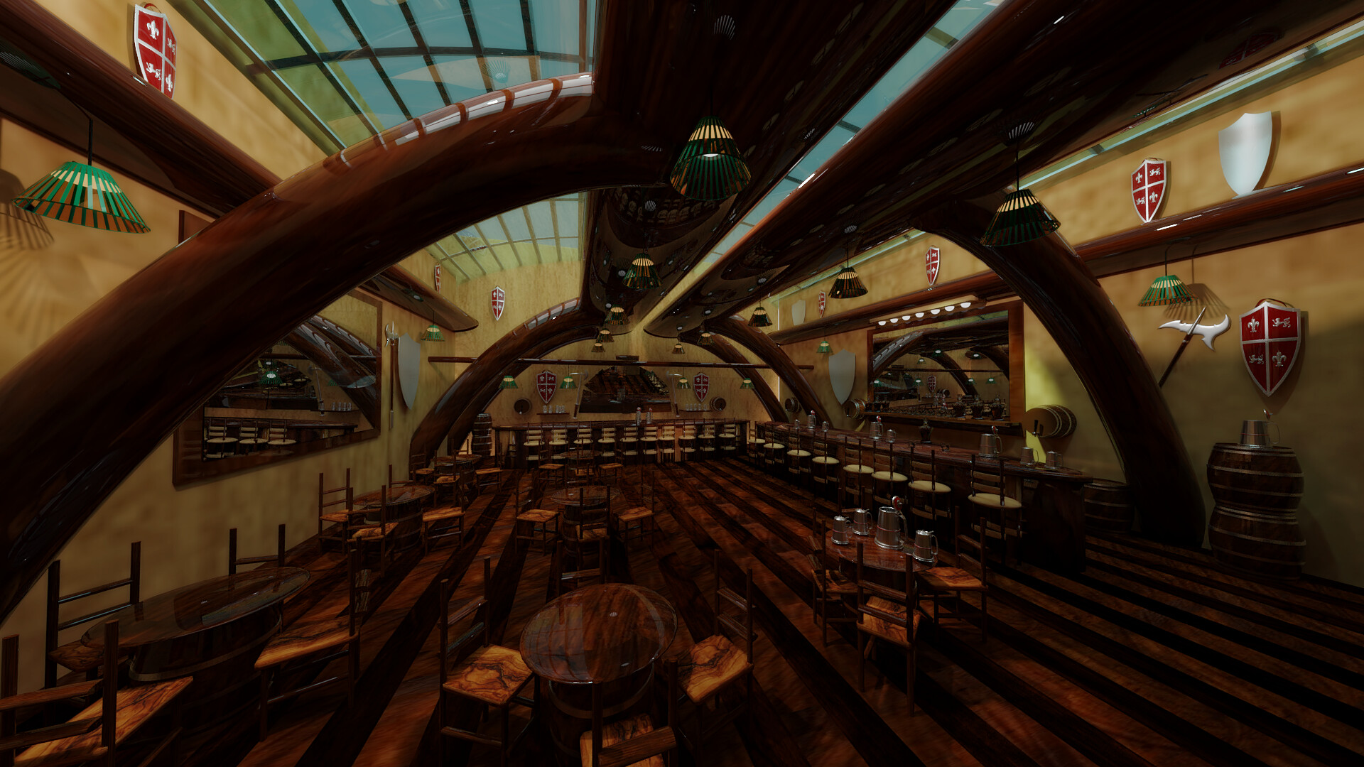 ArtStation - Modern Mid Evil Bar