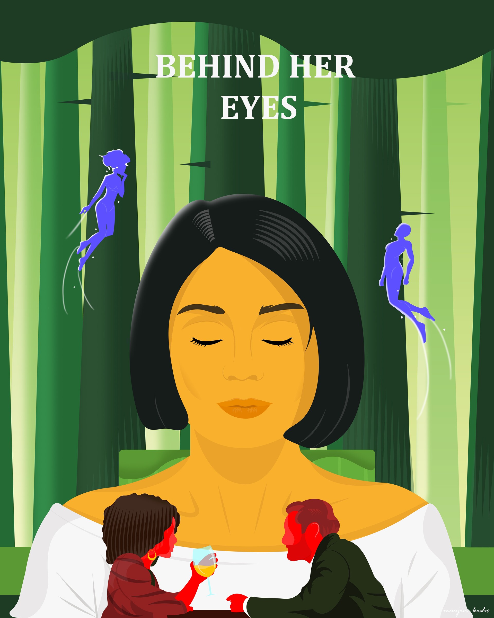 ArtStation - Behind Her Eyes - illustration