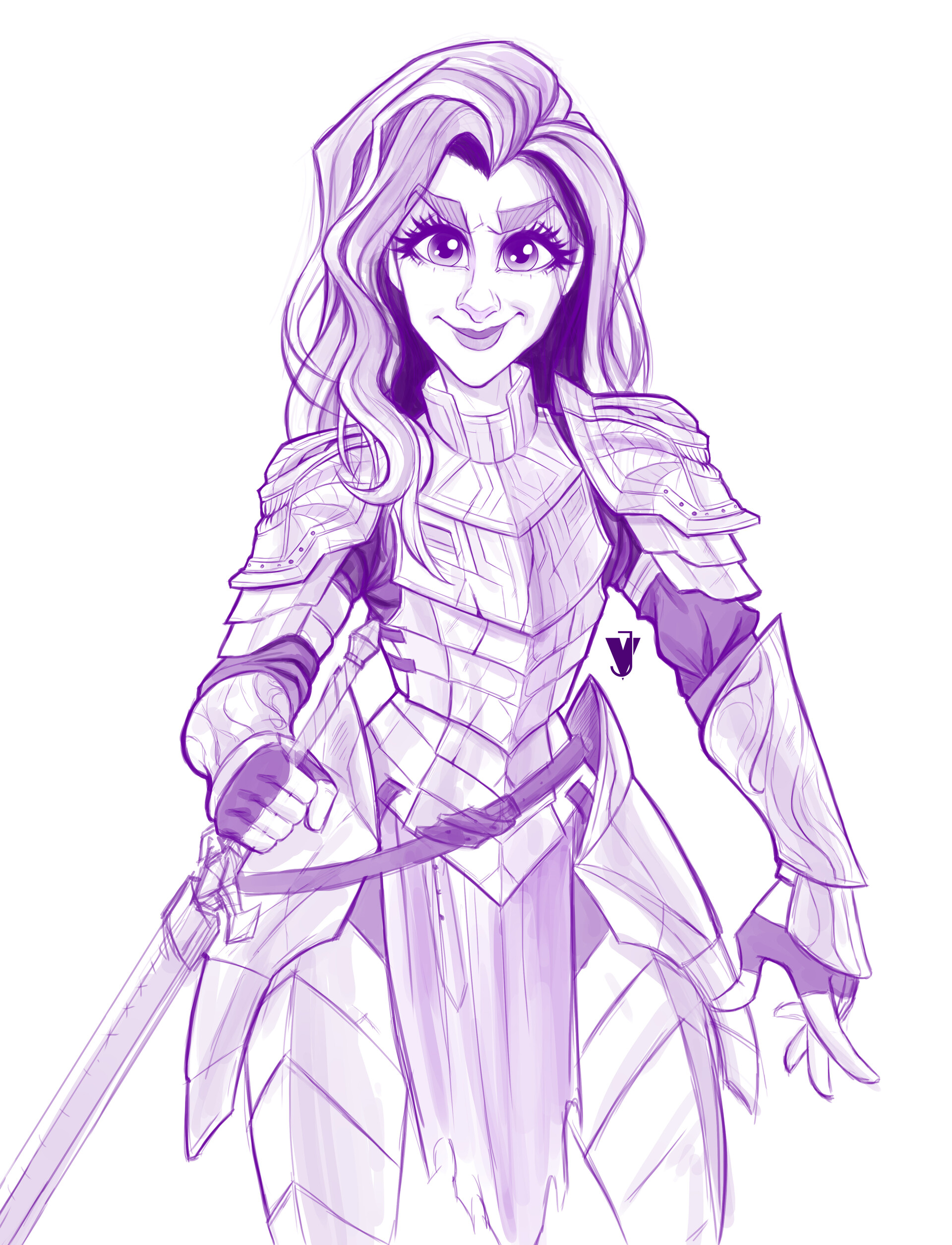 ArtStation - Astrid-- new armor - front view