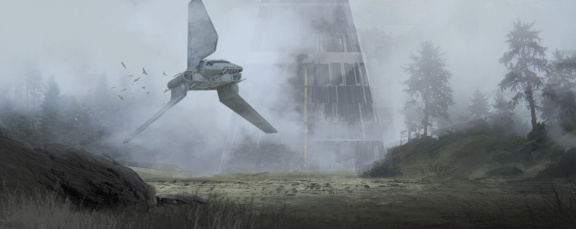 ArtStation - Star Warts Fan art...foggy day somewhere