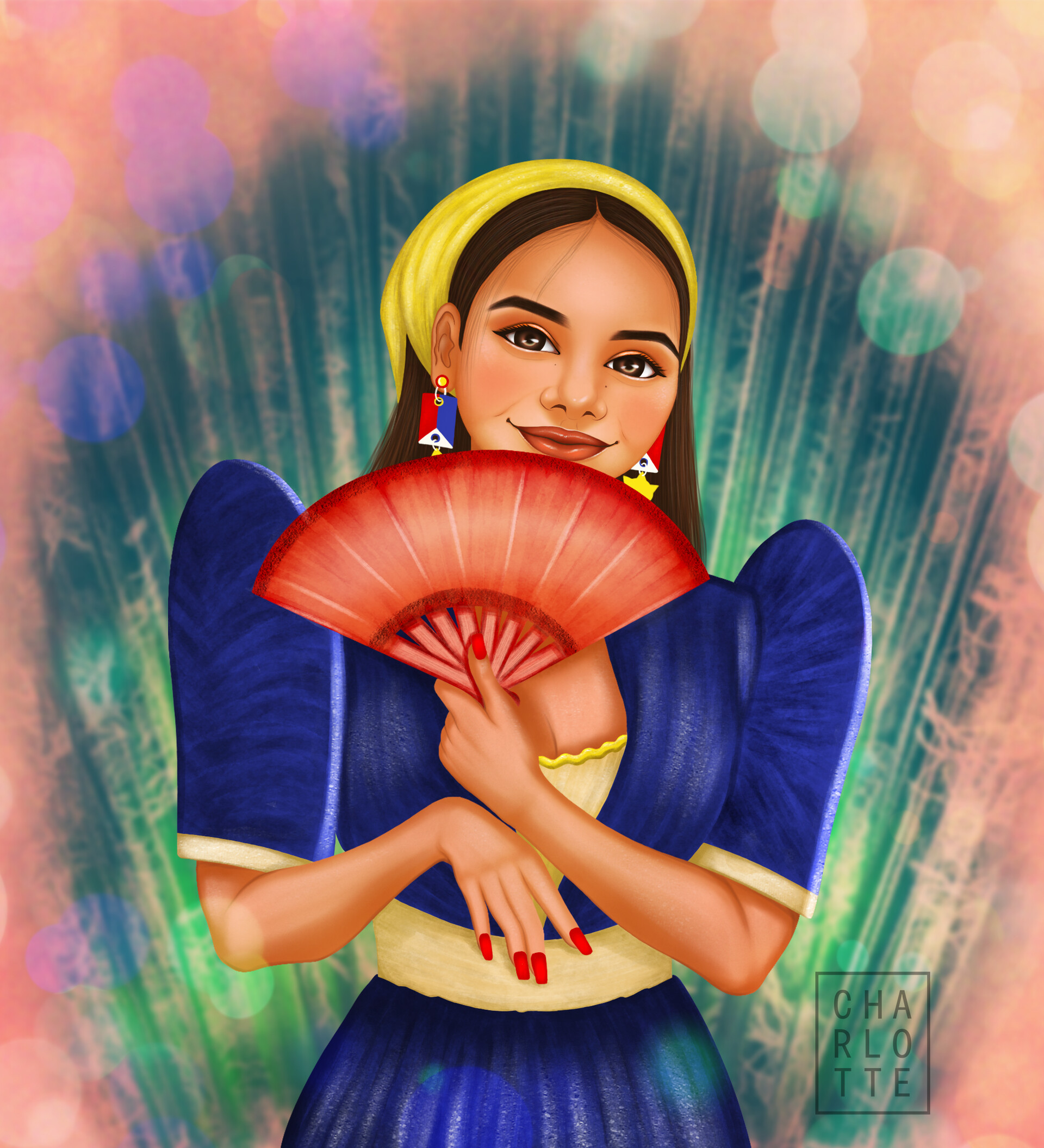 ArtStation - My Own Portrait - Filipiniana