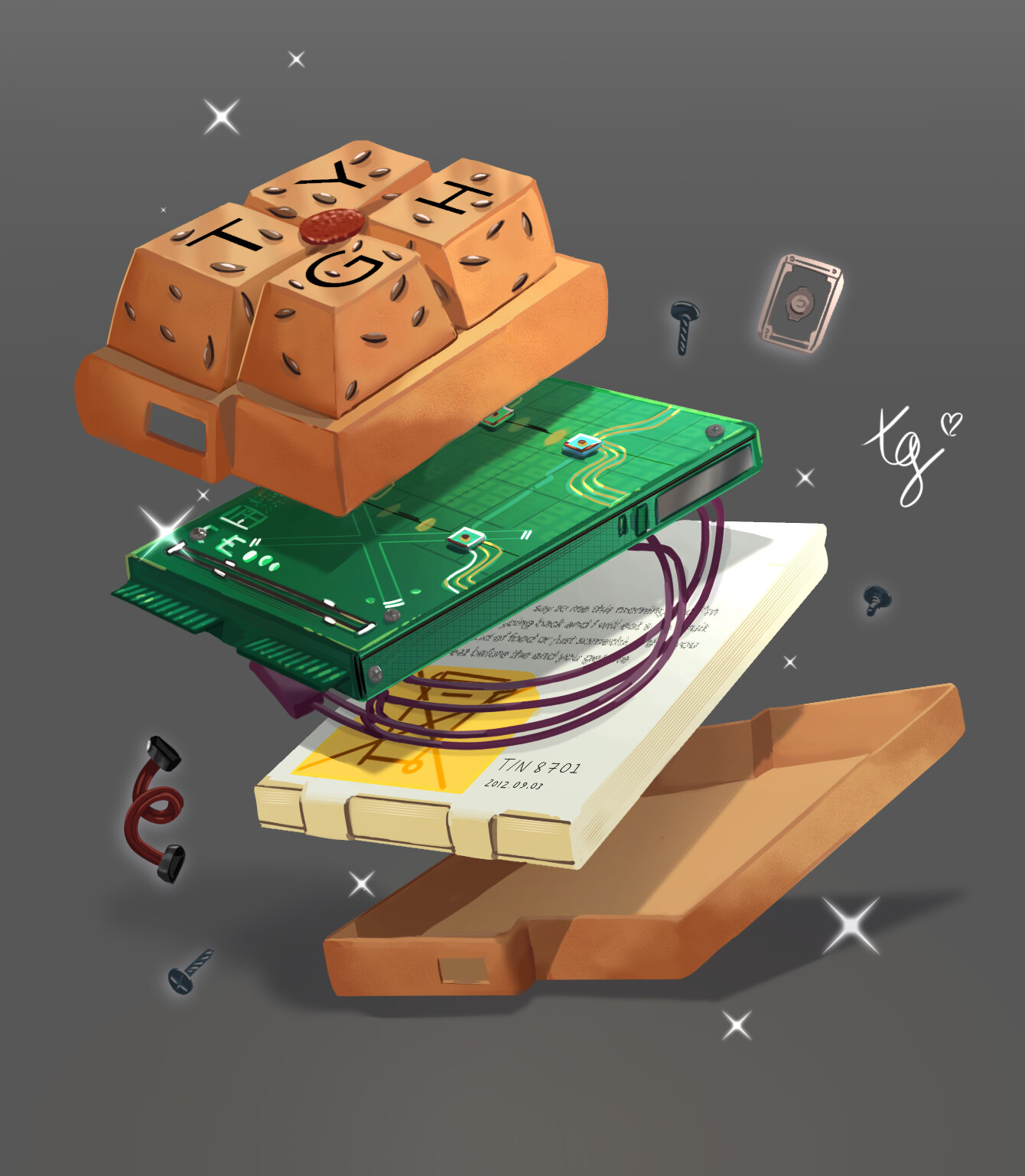 ArtStation - Computer burger