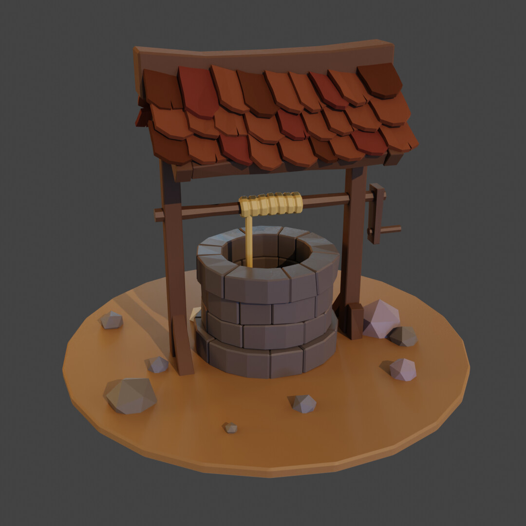 ArtStation - Low Poly Well
