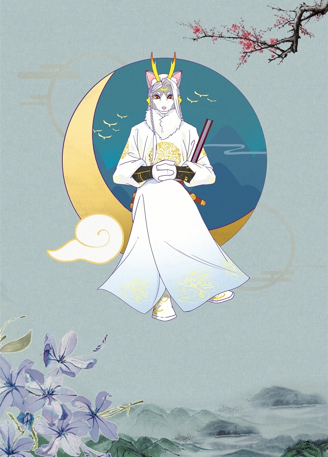 ArtStation - Liang Yue the moon fox